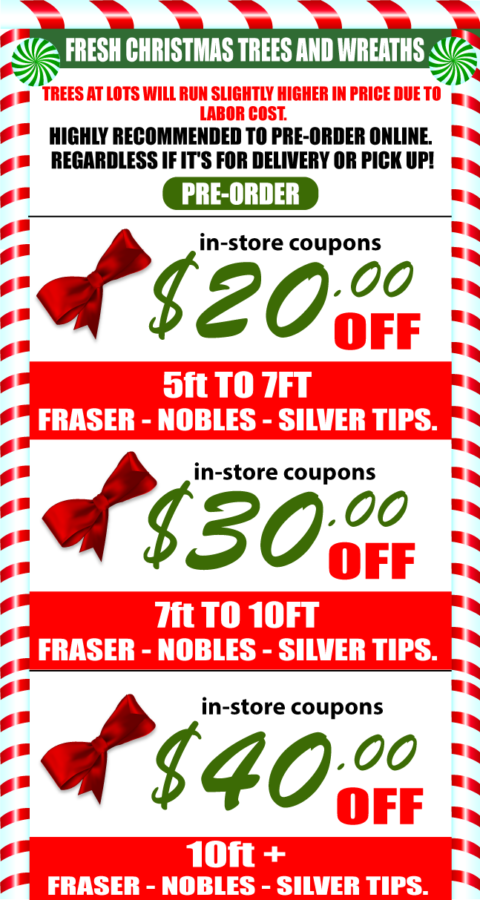 In-Store Coupons - Nice Christmas Trees - Denver Colorado